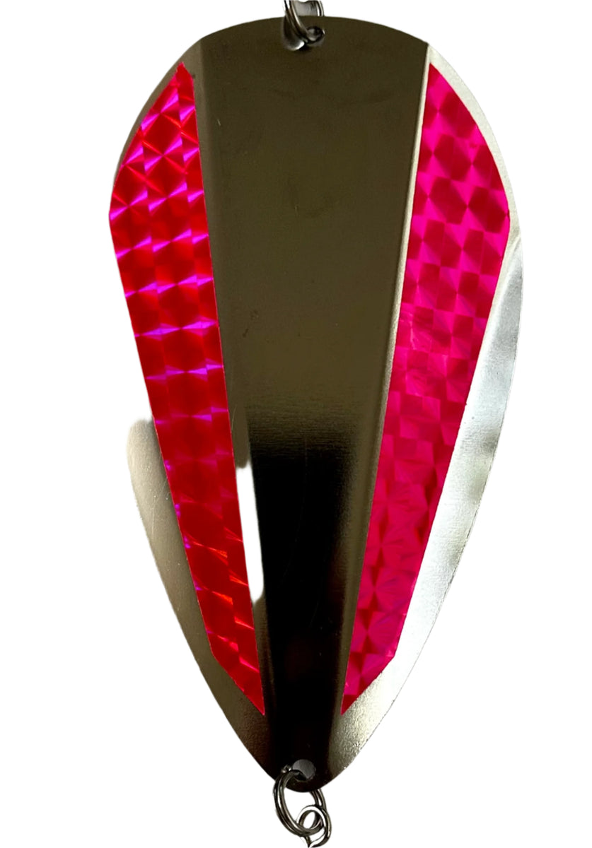Jet Dodger - KOKOPROS® Silver Jet Dodger with Hot Pink Reflective Side ...